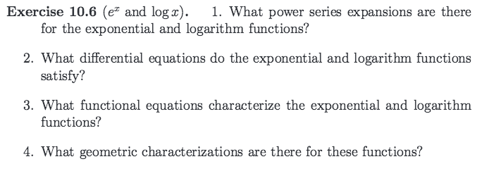 Solved What power series expansions are there for the | Chegg.com
