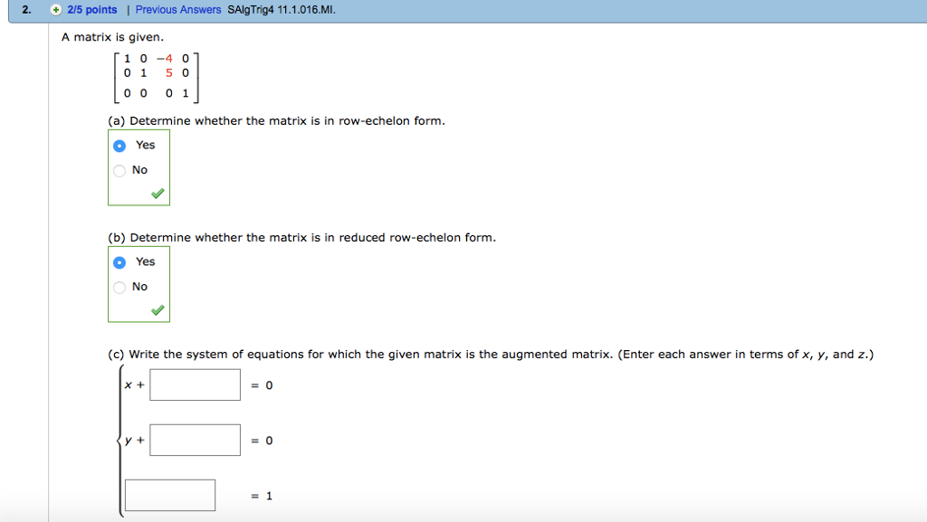 Solved 2 2/5 points I Previous Answers SAlgTrig4 | Chegg.com | Chegg.com Solved 2 2/5 points I Previous Answers SAlgTrig4 | Chegg.com | Chegg.com