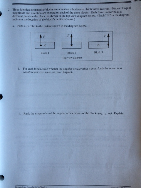 Solved 2. Three identical rectangular blocks are at rest on | Chegg.com