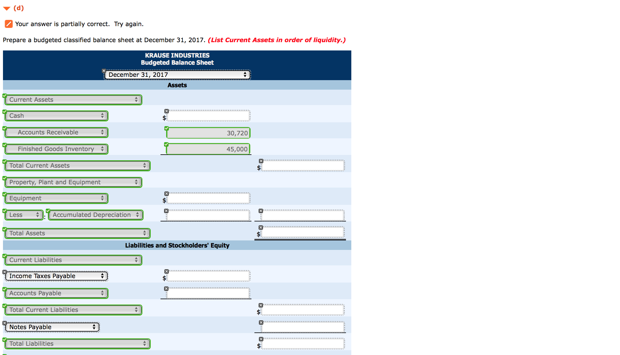 Solved Problem 23-6A (Part Level Submission) Krause | Chegg.com