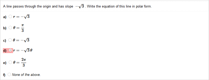 Solved A line passes through the origin and has slope - | Chegg.com