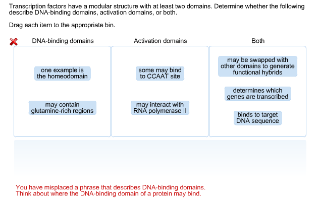 Solved Transcription factors have a modular structure with | Chegg.com