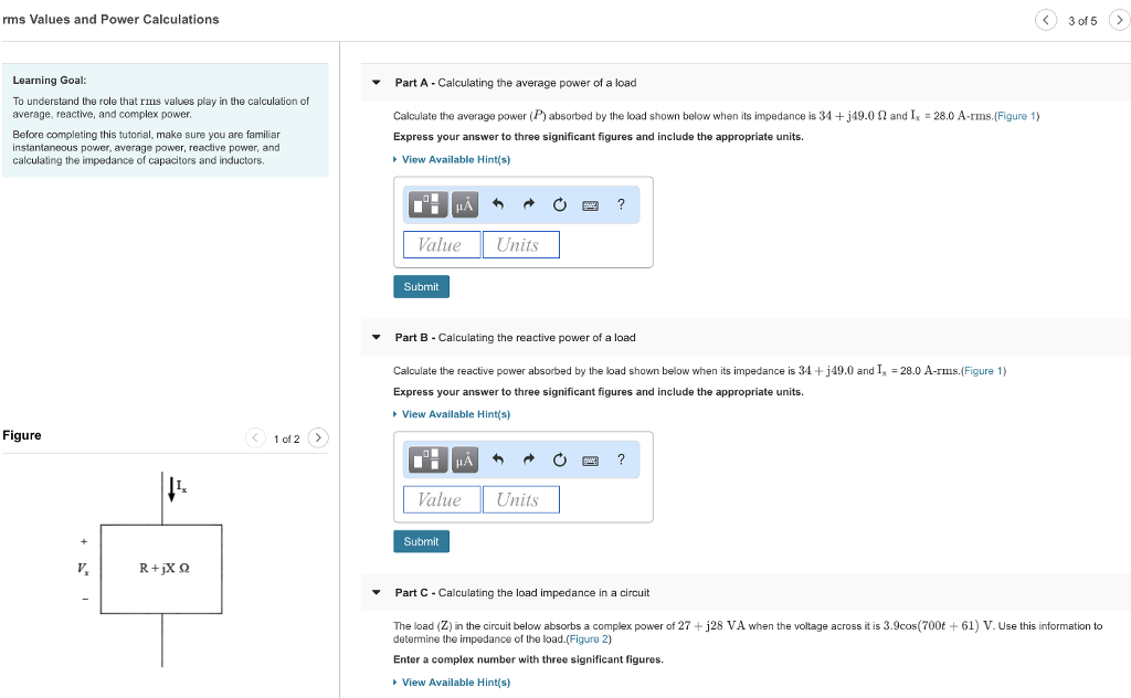 Solved Ms Values And Power Calculations 0344