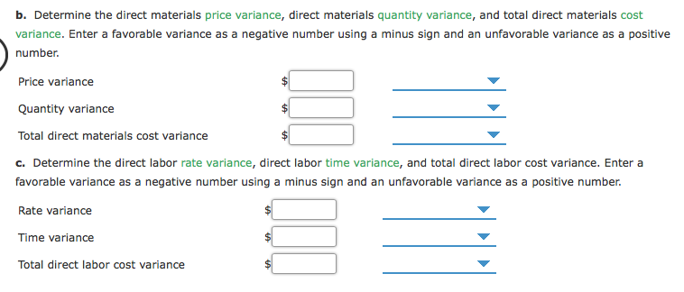 Solved Direct Materials and Direct Labor Variance Analysis | Chegg.com