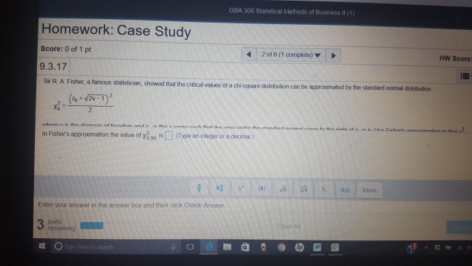 Solved GBA 306 Statistical Methods of Business II (1) | Chegg.com