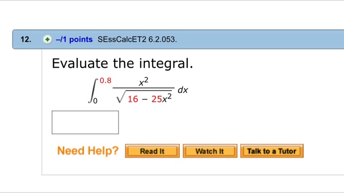 Solved Evaluate the integral. integral^0.8_0 x^2/Squareroot | Chegg.com