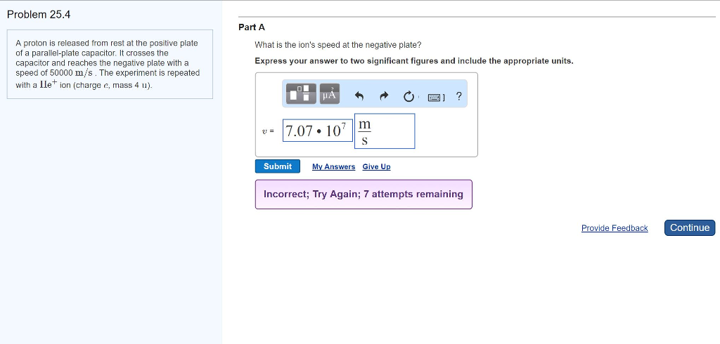 Solved Problem 25.4 Part A A proton is released from rest at | Chegg.com