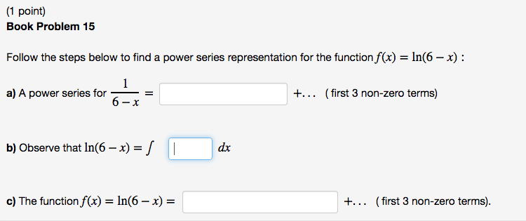 Solved: (1 Point) Book Problem 15 Follow The Steps Below T... | Chegg.com