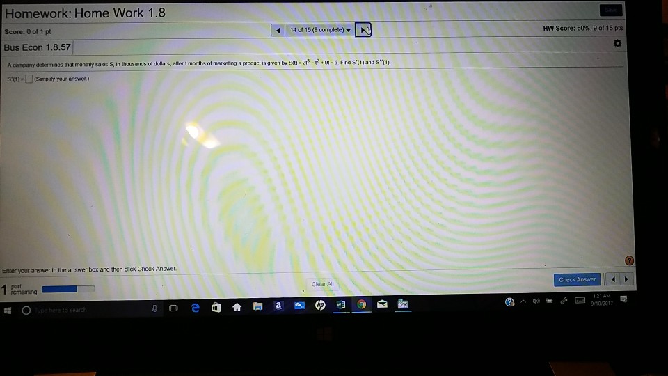 Solved Homework Home Work 1 8 Score 0 Of 1 Pt Bus Econ