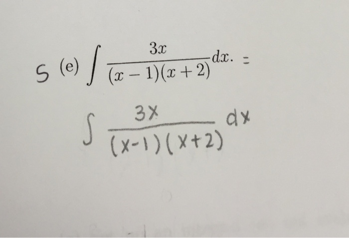 Solved Evaluate the following integral integral 3x/(x - | Chegg.com