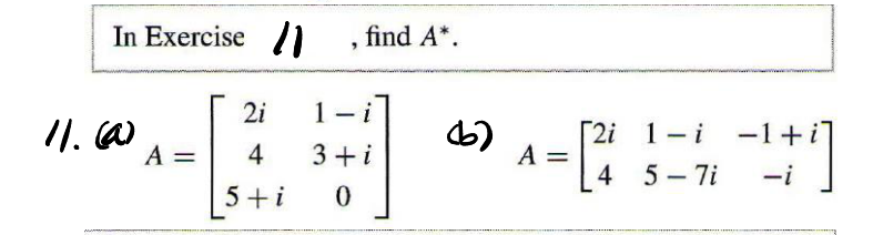 Solved In Exercise , find A 2i 1-1 A= | Chegg.com