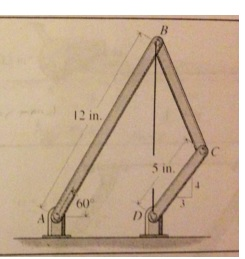Solved In the three-bar linkage shown in the figure, the | Chegg.com
