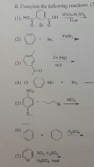Solved Complete the following reactions. | Chegg.com