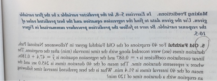 In Exercises 5 8 Let The Predictor Variable X Be The 