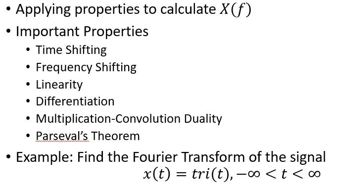 Solved Applying properties to calculate X(f) Important | Chegg.com
