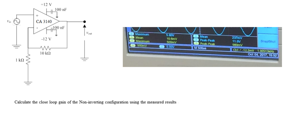 Solved Calculate the close loop gain of the Non-inverting | Chegg.com