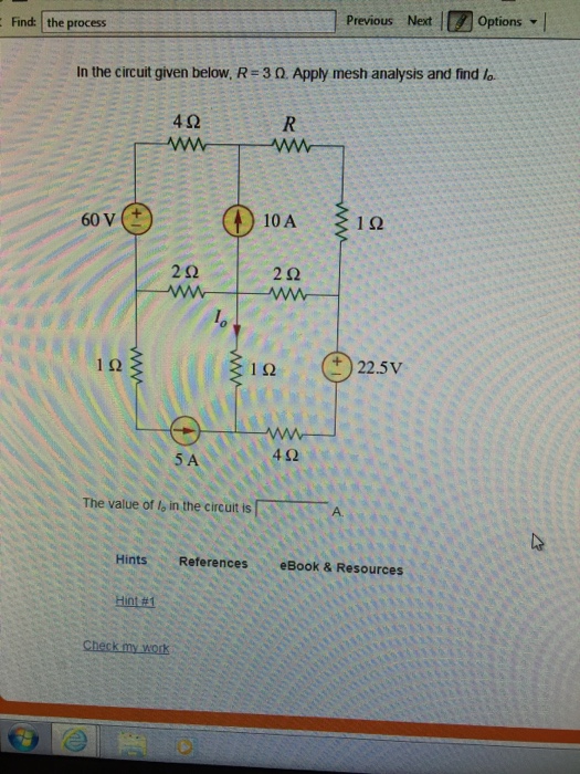 Solved In the circuit given below, R = 3 Ohm Apply mesh | Chegg.com