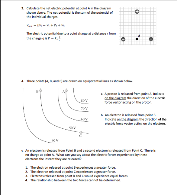 Solved Sketch the electric field and equipotential contours | Chegg.com