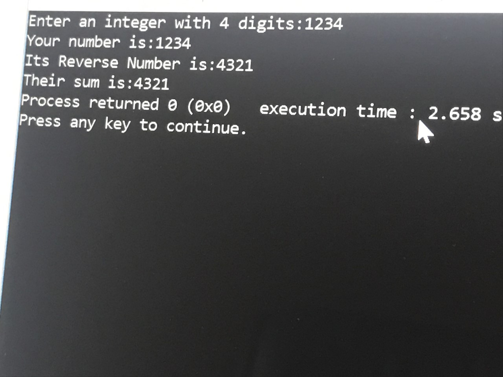 Solved Enter an integer with 4 digits: 1234 Your number is: | Chegg.com