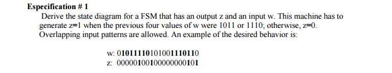 Solved Draw the FSM (Finite State Machine) that matches up | Chegg.com