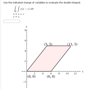 Solved Use the indicated change of variables to evaluate the | Chegg.com
