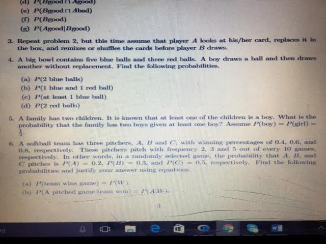 Solved Repeat problem 2, but this time assume that player A | Chegg.com