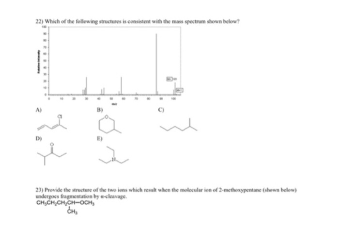 Solved Which of the following structures is consistent with | Chegg.com