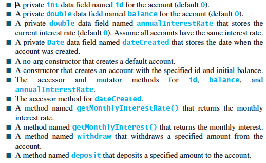 A Private Int Data Field Named Id For The Account 