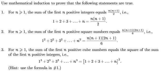 Solved Use mathematical induction to prove that the | Chegg.com Solved Use mathematical induction to prove that the | Chegg.com