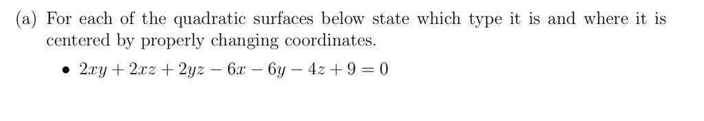Solved 2. We revisit quadratic forms and symmetric matrices. | Chegg.com