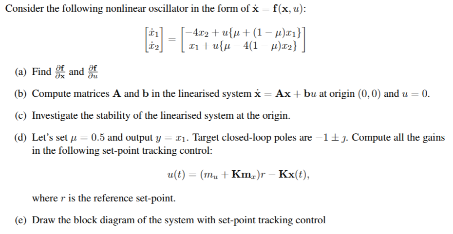 Solved Consider the following nonlinear oscillator in the | Chegg.com