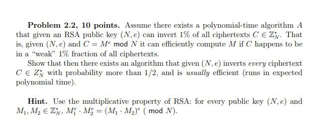 Solved roblern 4.4, t0 ponts. ASsume there exists a | Chegg.com