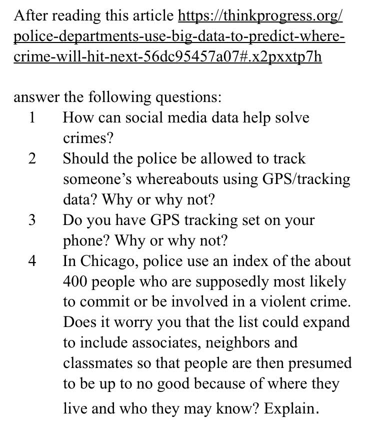 Solved After reading this article https://thinkprogress.org/ | Chegg.com