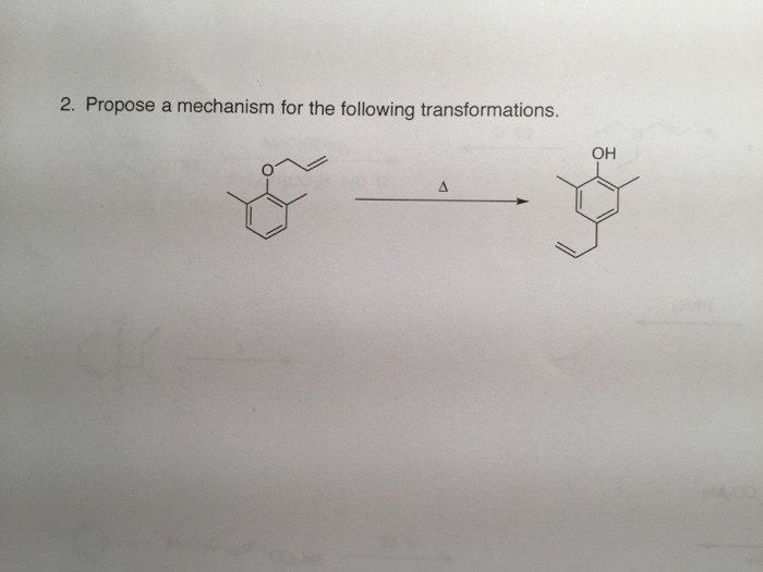 Solved Propose a mechanism for the following | Chegg.com