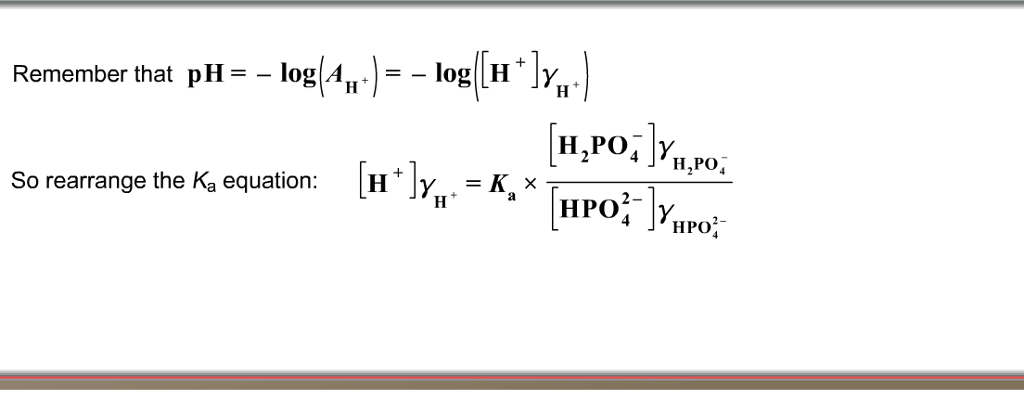 Solved The Ka for the H2PO4 /HPO buffer is given by the | Chegg.com