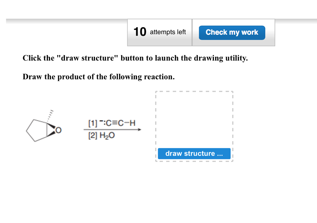 Solved 10 attempts left Check my work Click the "draw | Chegg.com