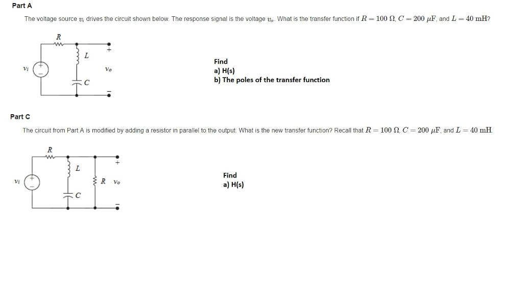 Solved The voltage source U_i drives the circuit shown | Chegg.com