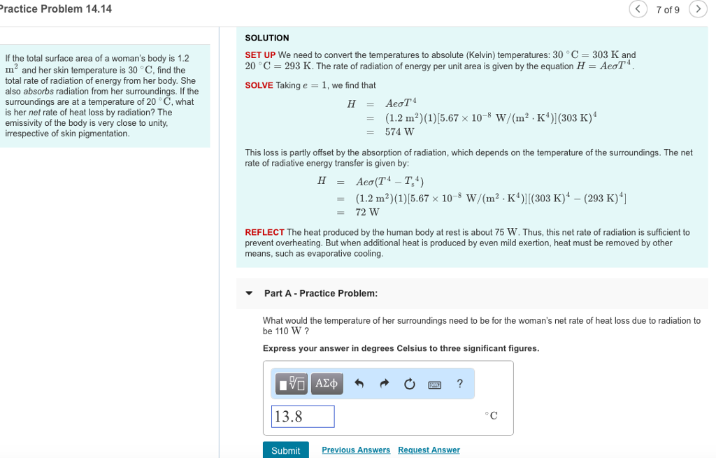 Solved ractice Problem 14.14 7 of 9 SOLUTION SET UP We need | Chegg.com