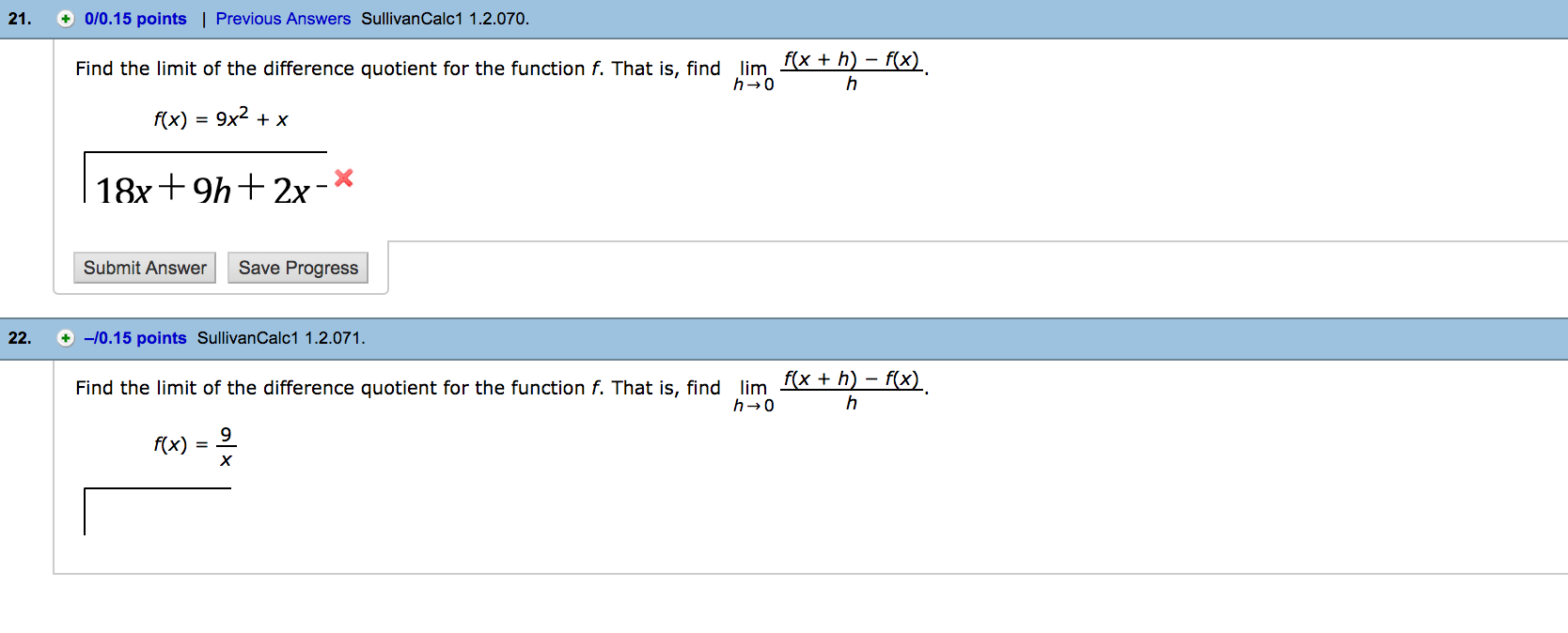 Solved Find the limit of the difference quotient for the | Chegg.com