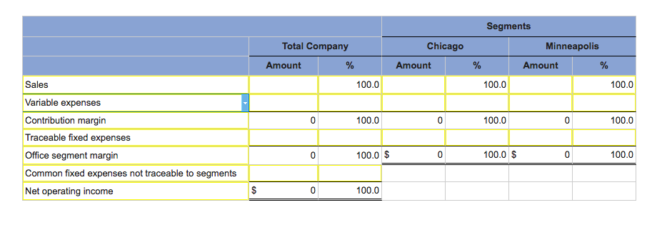 Solved Exercise 6-16 Working with a Segmented Income | Chegg.com