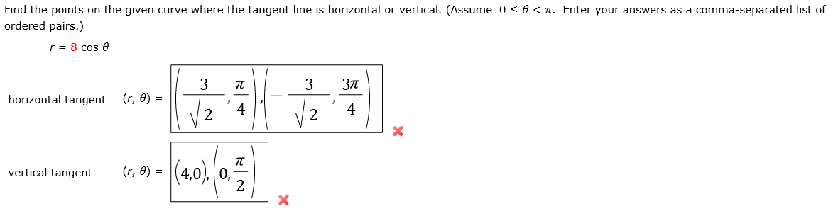 Solved Find the points on the given curve where the tangent | Chegg.com