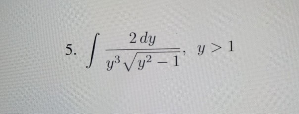 Solved r 2 dy y> 1 | Chegg.com