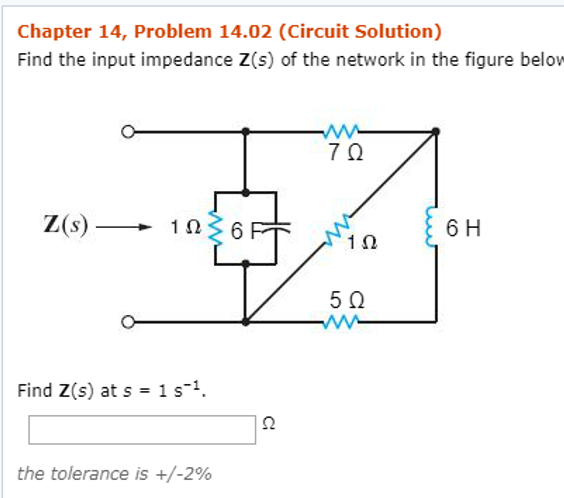 Solved Chapter 14, Problem 14.02 (Circuit Solution) Find the | Chegg.com