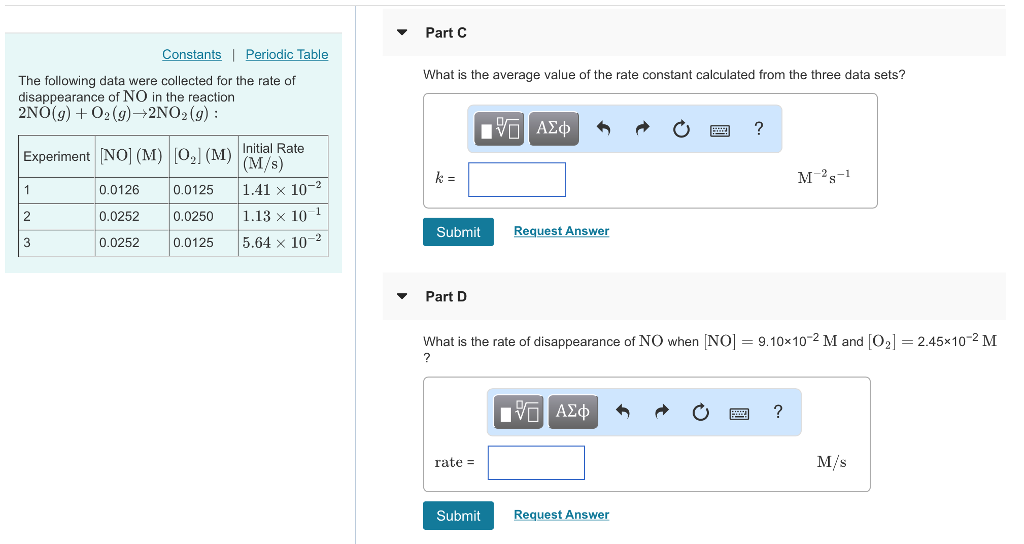 Solved Part C Constants Periodic Table What is the average | Chegg.com