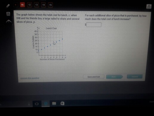 Solved 12 13 14 1 The graph below shows the total cost for | Chegg.com
