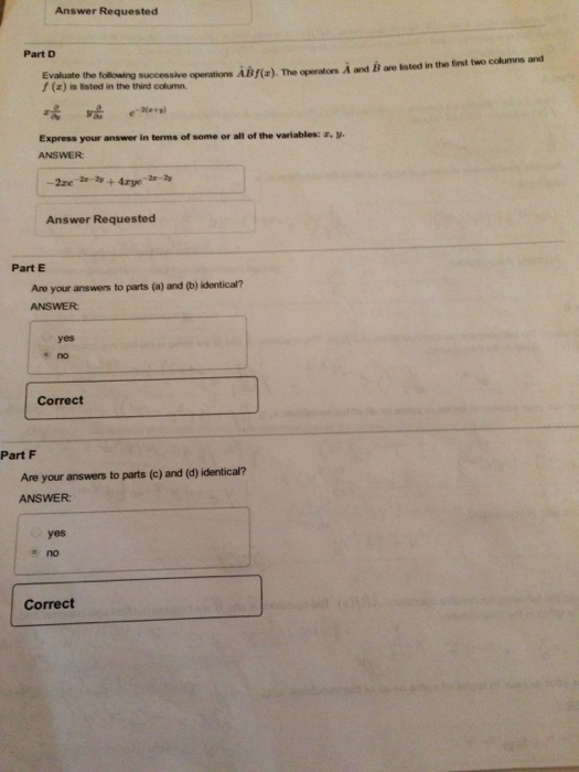 Solved Evaluate the following successive operations AB f(x). | Chegg.com