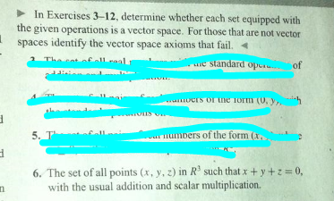 Solved In Exercises 3-12. determine whether each set | Chegg.com