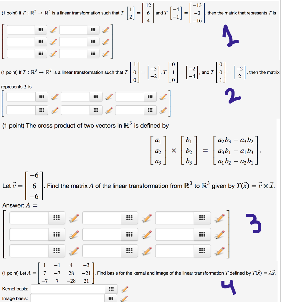 Solved If T: R^2 rightarrow R^3 is a linear transformation | Chegg.com