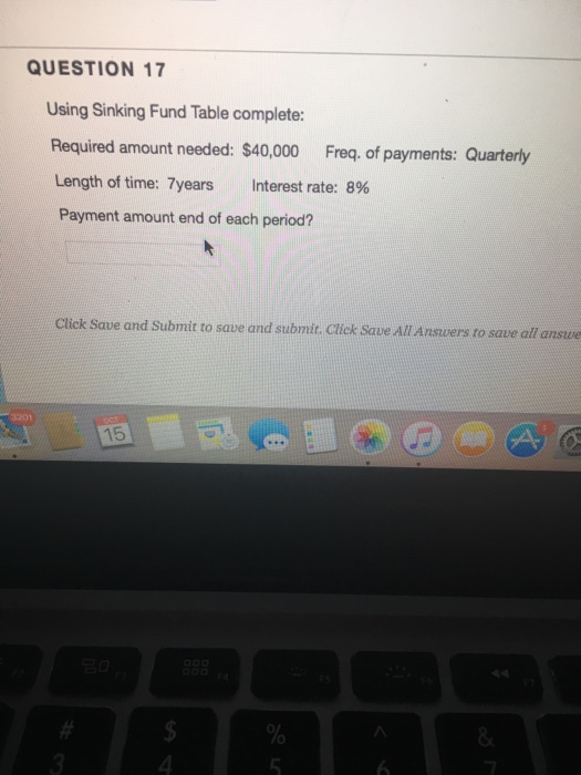 Solved Using Sinking Fund Table complete: Required amount | Chegg.com