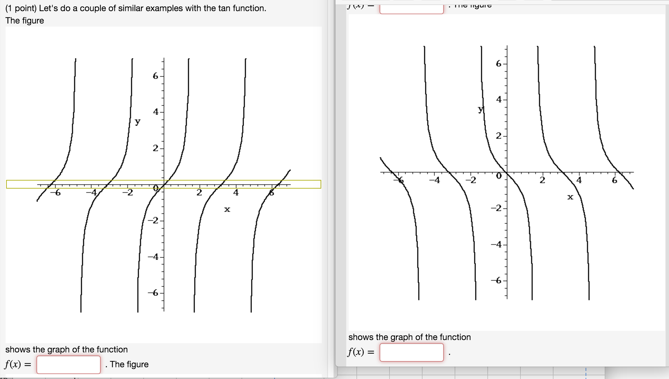 Solved Let's do a couple of similar examples with the tan | Chegg.com
